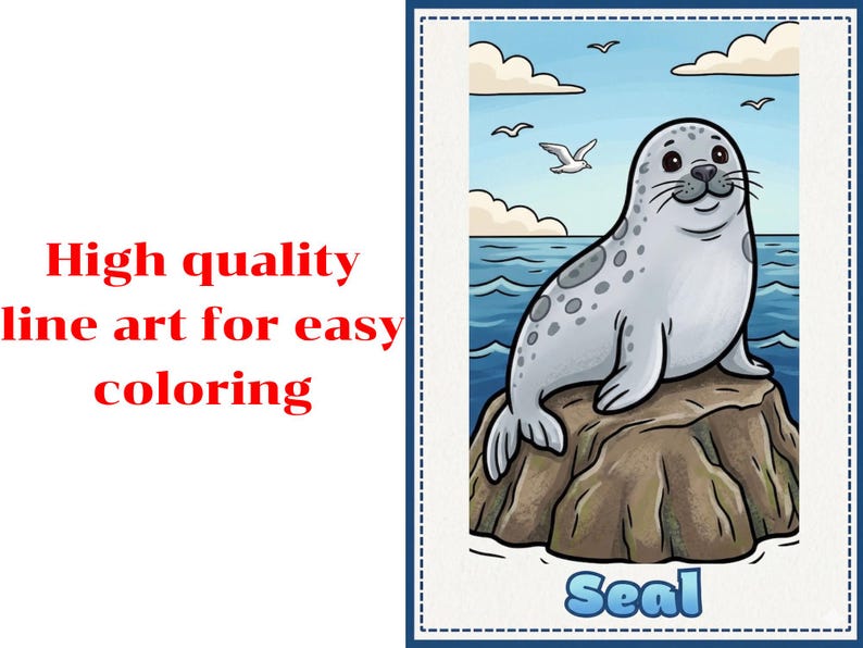 25 Ocean Animals Coloring Pages for Kids – Printable PDF Download - Etsy UK