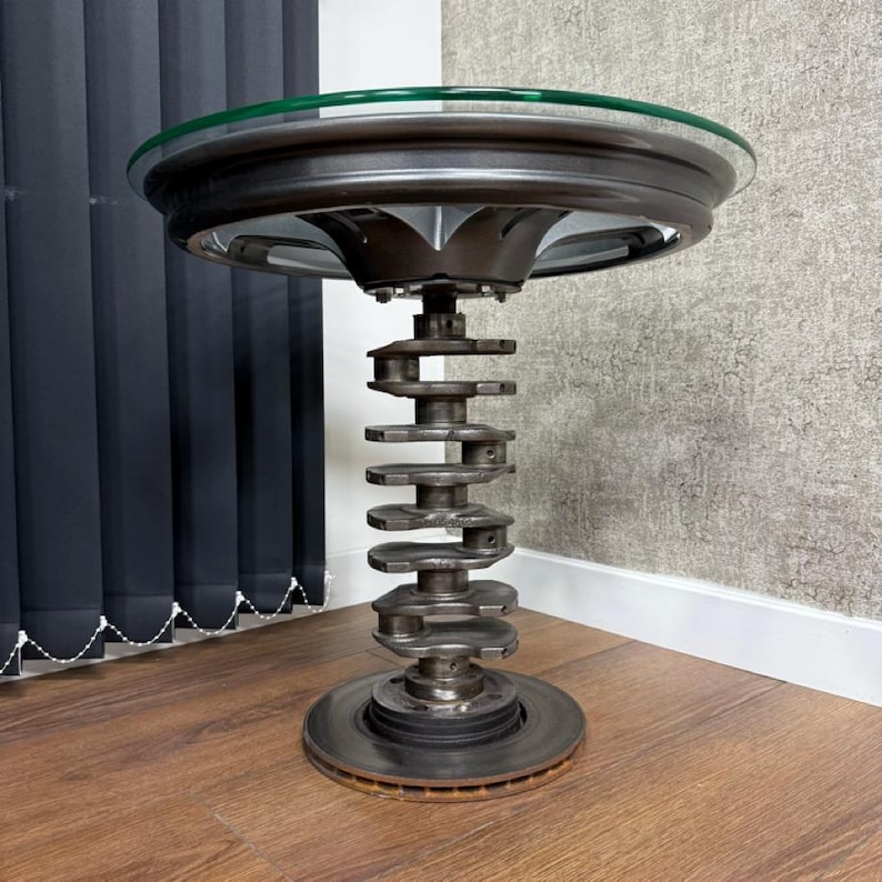 Porsche Wheel Table | Automotive Home Decor, Man Cave Furniture-tr - Etsy