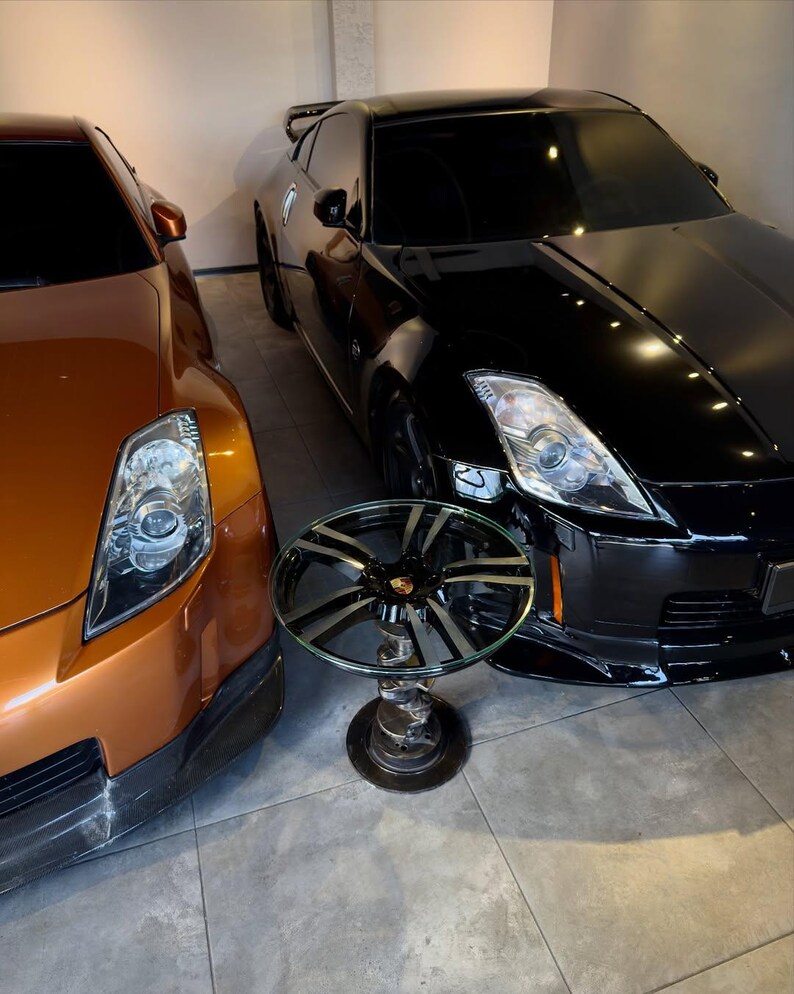 Porsche Wheel Table | Automotive Home Decor, Man Cave Furniture-tr - Etsy