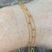 Sterling Silver Gold Plated Triple Strand Ankle Chain - Etsy