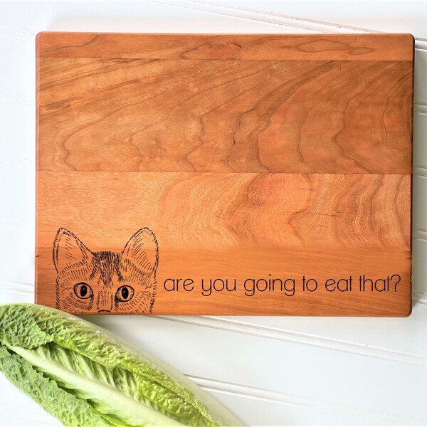 Cat Cutting Board - Etsy