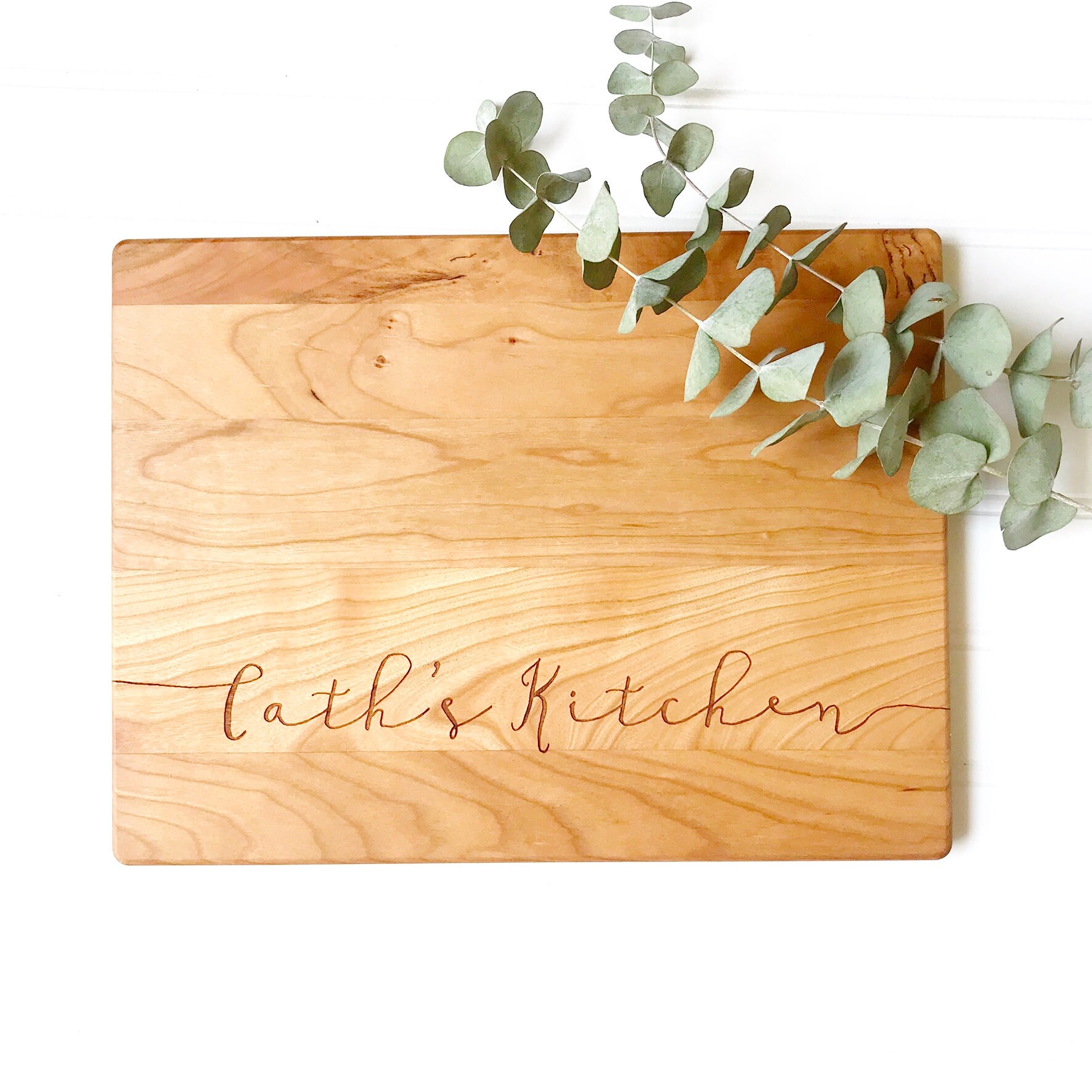 milk and honey Personalized Cutting Board Engraved withFloral Design ...