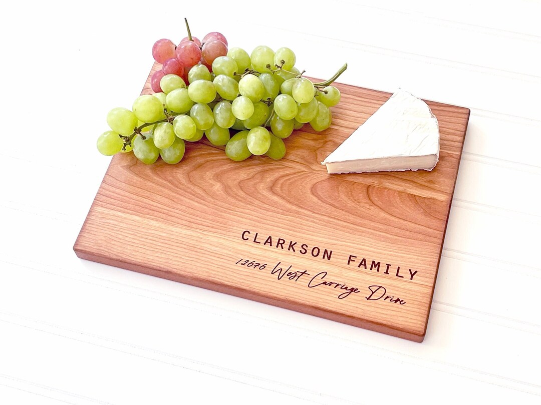 Address Cutting Board for Custom Housewarming Gift. - Etsy