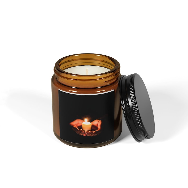 Soy Candle Amber Jar: Lavender Vanilla, Coconut, Clean Cotton ...
