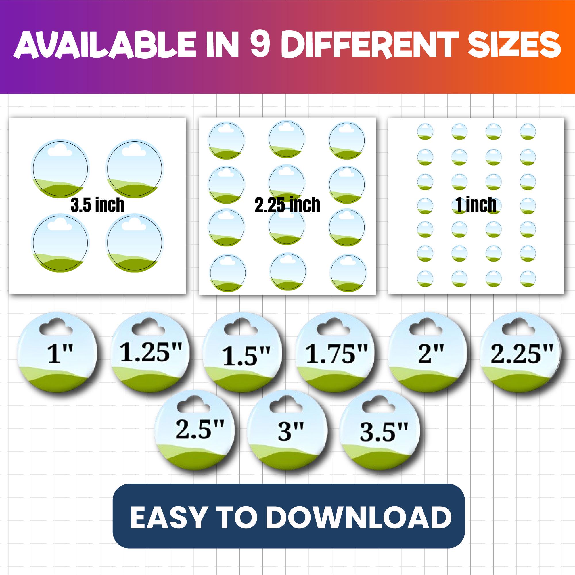 Pin Button Canva Template | Editable Badge Button Template Bundle | 1. ...