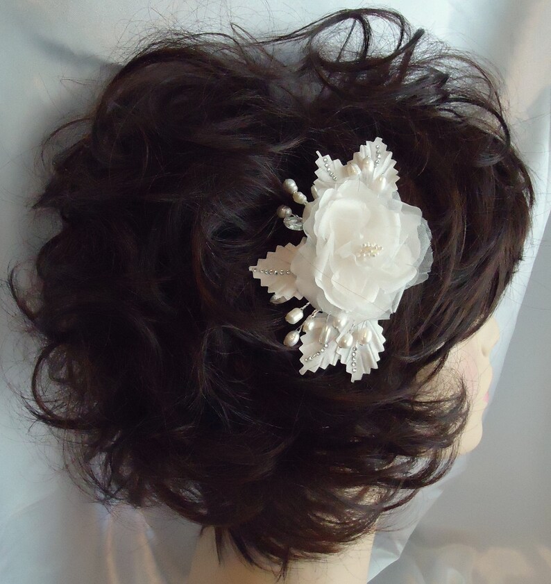 Pure Silk Bridal Comb Pure Silk Rose Silk Floral Comb | Etsy