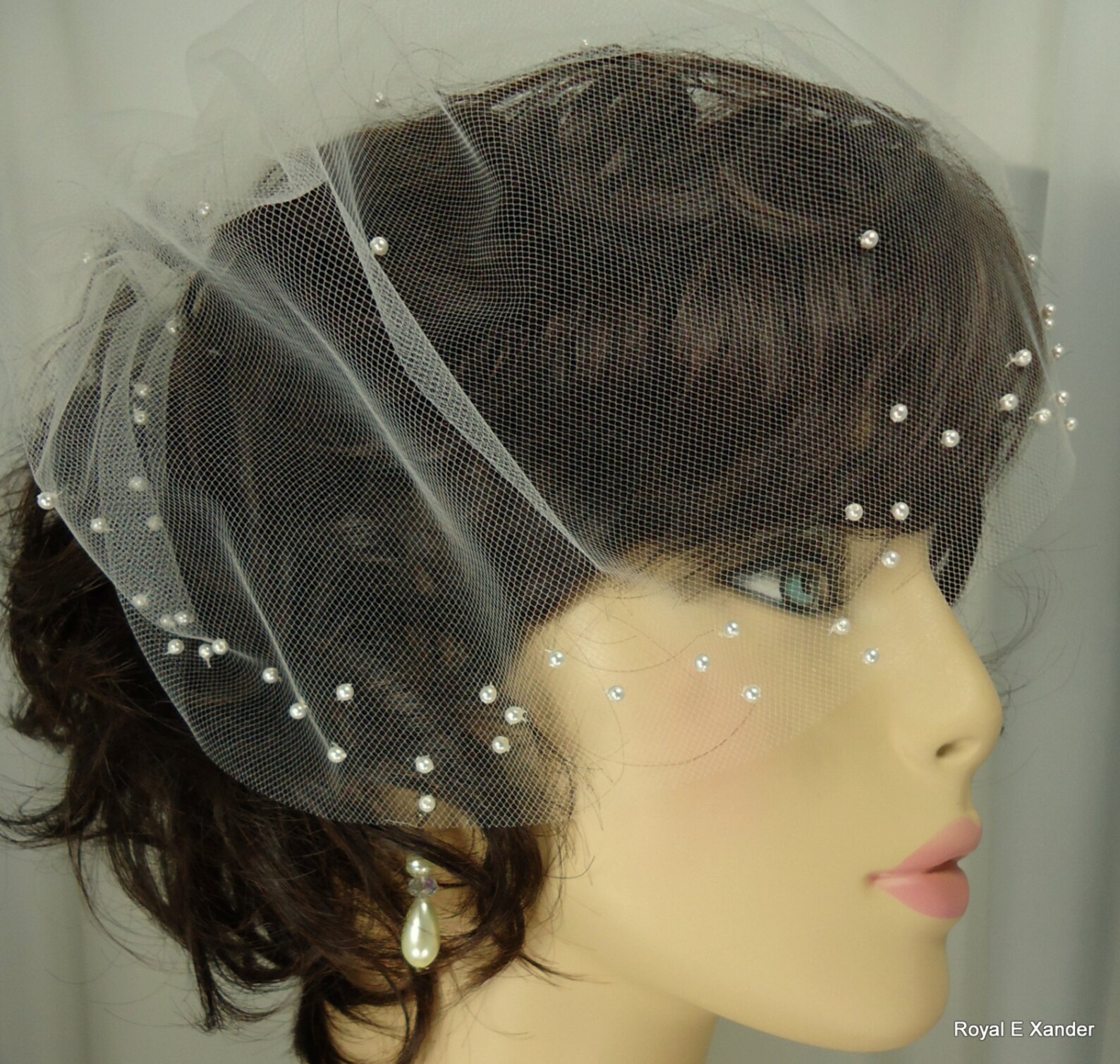 Birdcage Veil, Tulle Mini Veil, Bridal Veil, Wedding Veil, 10 Inch Veil ...