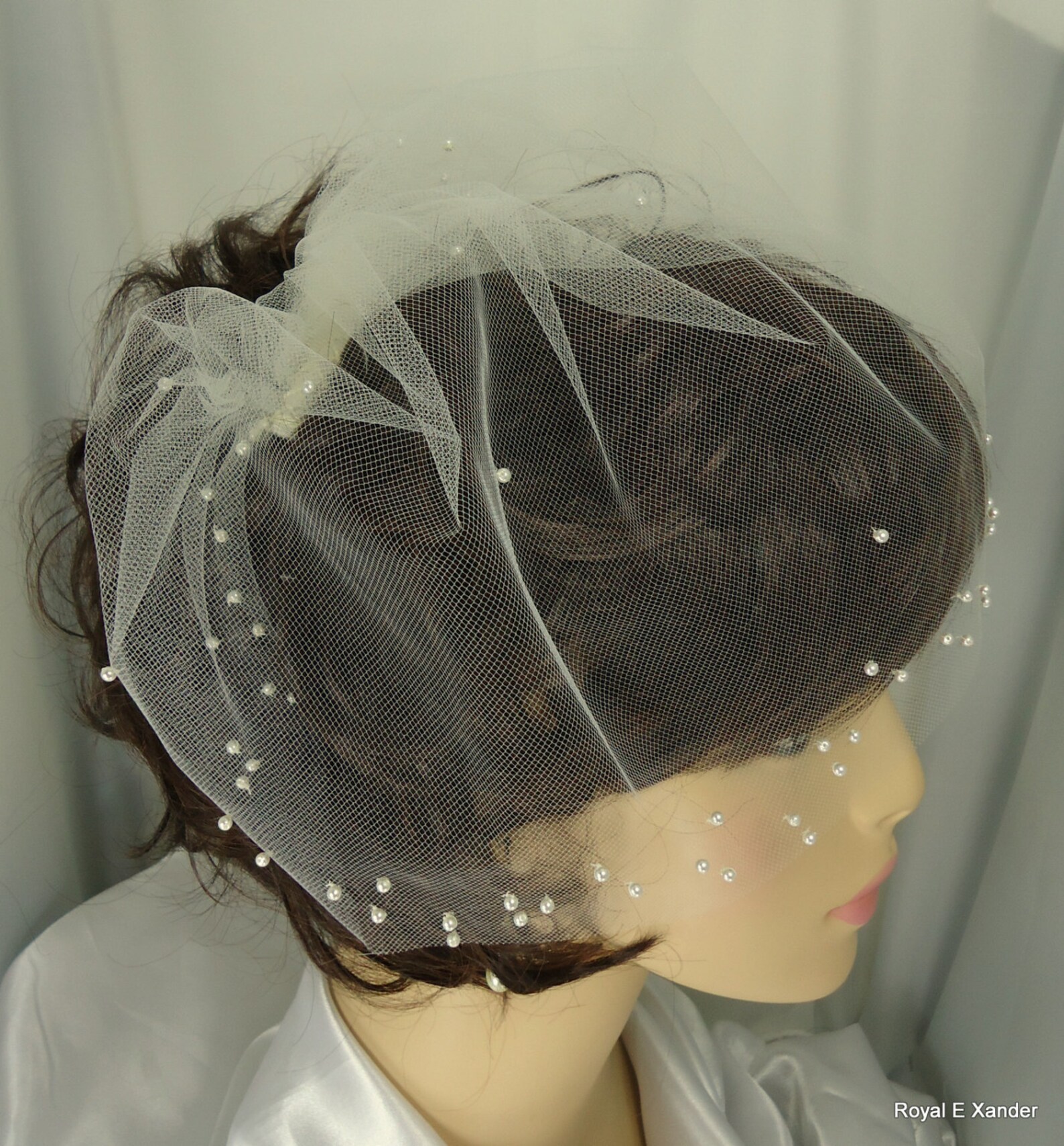 Birdcage Veil, Tulle Mini Veil, Bridal Veil, Wedding Veil, 10 Inch Veil ...