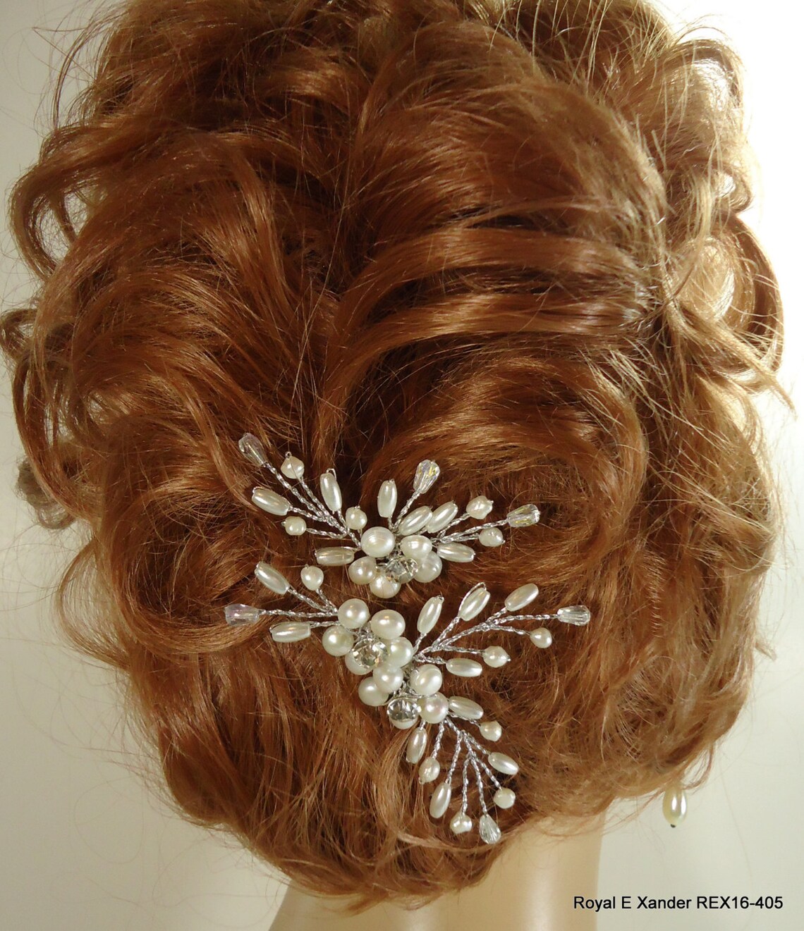 Pearl Bridal Pins, Pearl Headpiece, Wedding Hair Pins, Hair Vine, Set ...