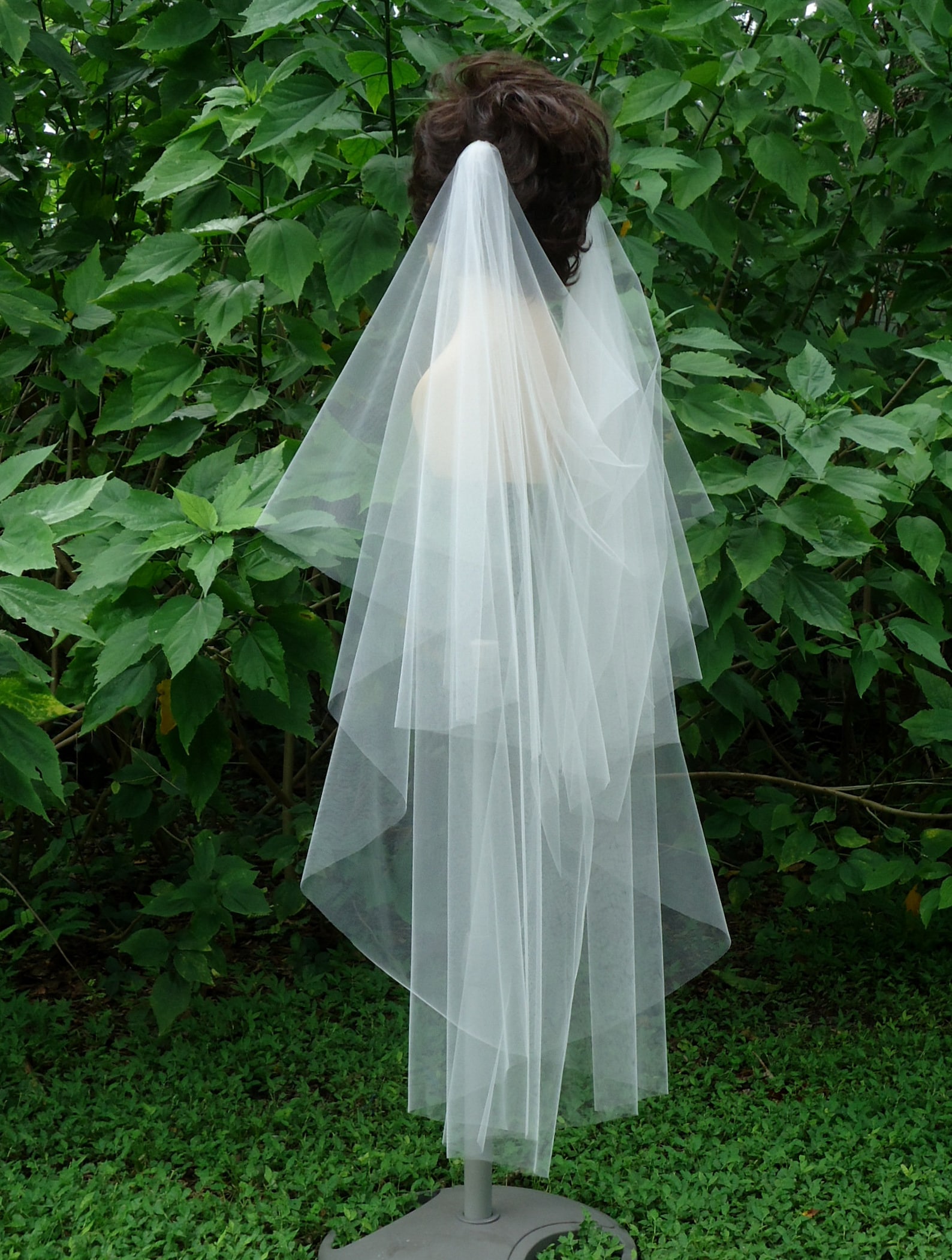 Draped Veil Drape Veil 2 Tier Veil Bridal Veil H3060 | Etsy