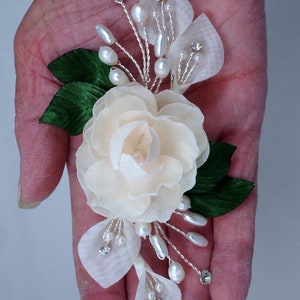 Ivory Flower Clip Bridal Flower Clip Bridal Headpiece - Etsy