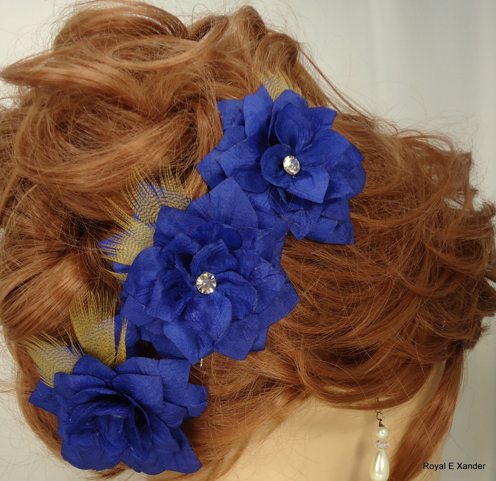 Wedding Hair Flowers Mini Hair Flowers Blue Flowers Flower - Etsy
