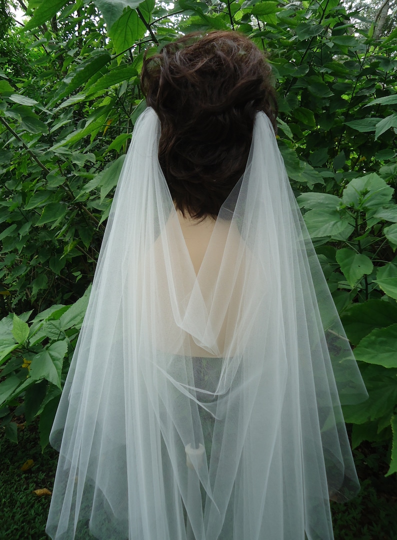 Draped Veil Drape Veil 2 Tier Veil Bridal Veil H3060 | Etsy