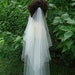 Draped Veil, Drape Veil, 2 Tier Veil, Bridal Veil, H3060 - Etsy