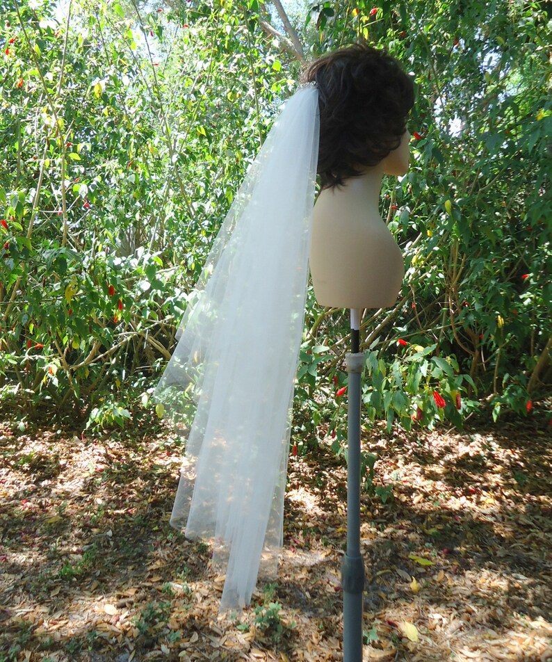 Bridal Veil Two Layer 36 Inch Illusion Tulle Cut Edge - Etsy