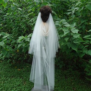 Draped Veil, Drape Veil, 2 Tier Veil, Bridal Veil, H3060 - Etsy