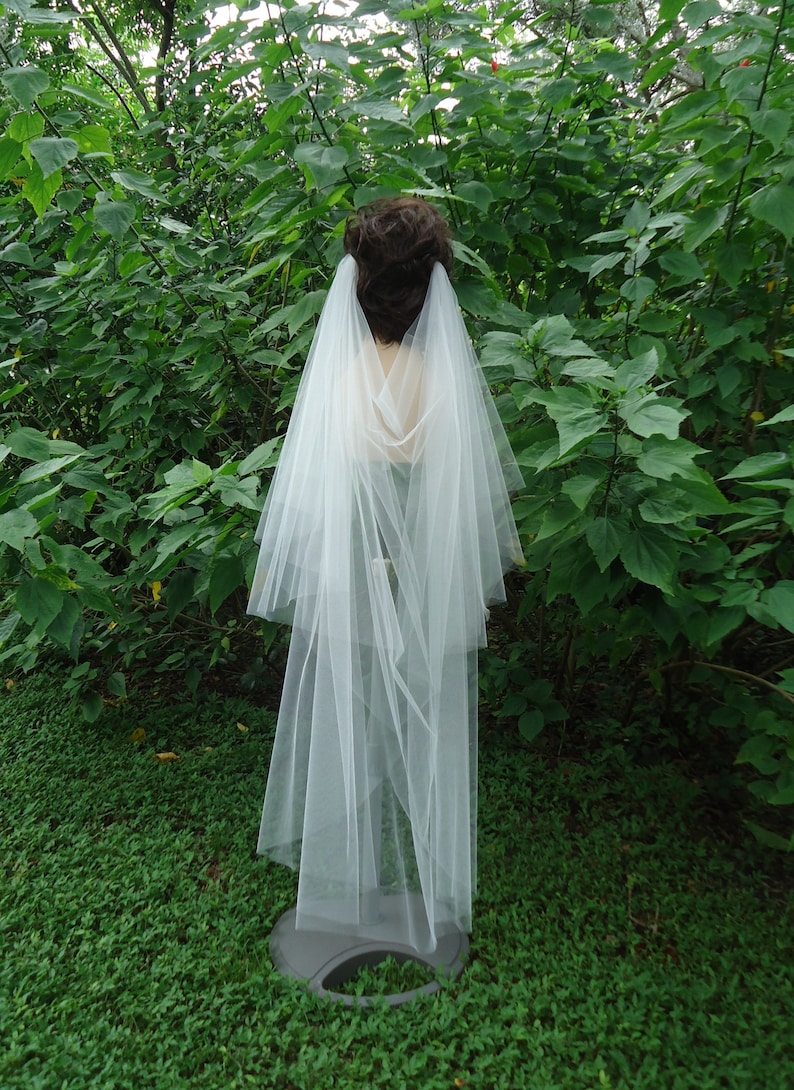 Draped Veil Drape Veil 2 Tier Veil Bridal Veil H3060 - Etsy