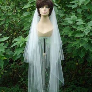 Draped Veil, Drape Veil, 2 Tier Veil, Bridal Veil, H3060 - Etsy