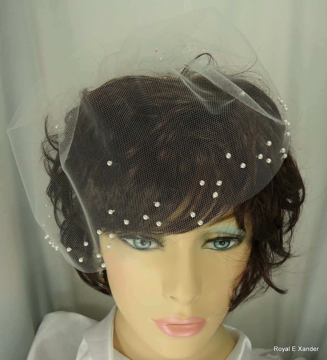 Birdcage Veil, Tulle Mini Veil, Bridal Veil, Wedding Veil, 10 Inch Veil ...