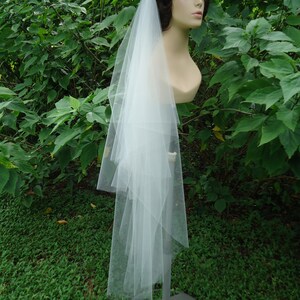 Draped Veil, Drape Veil, 2 Tier Veil, Bridal Veil, H3060 - Etsy