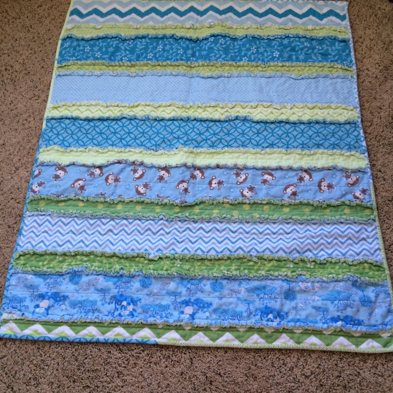 Monkey Rag Quilt - Etsy