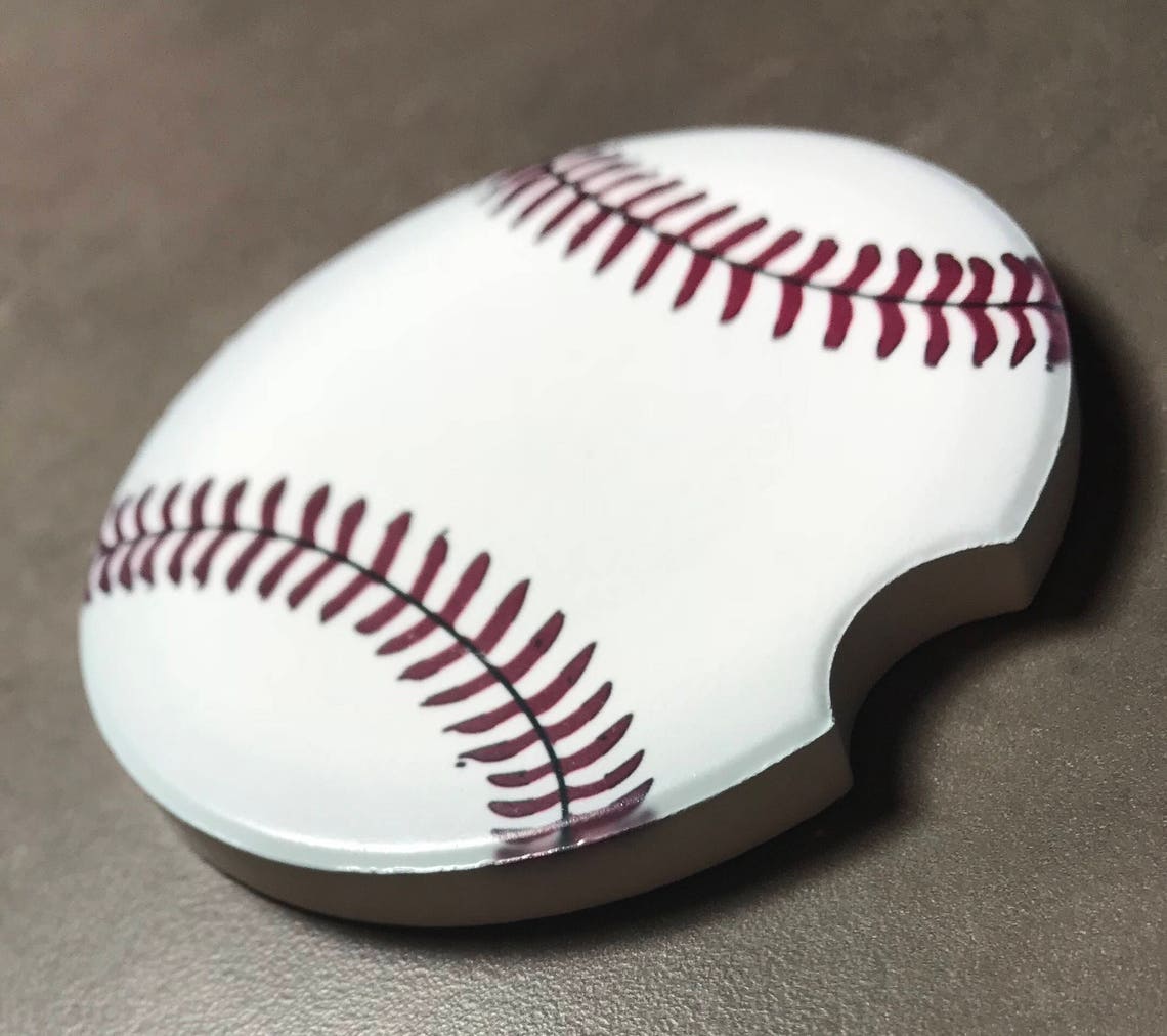 Baseball Car Coaster Cup Holder Coaster Gift Under 10 Car Coasters - Etsy