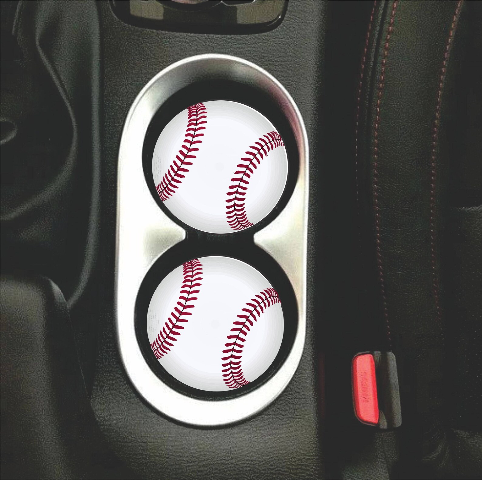 Baseball Car Coaster Cup Holder Coaster Gift Under 10 Car Coasters - Etsy