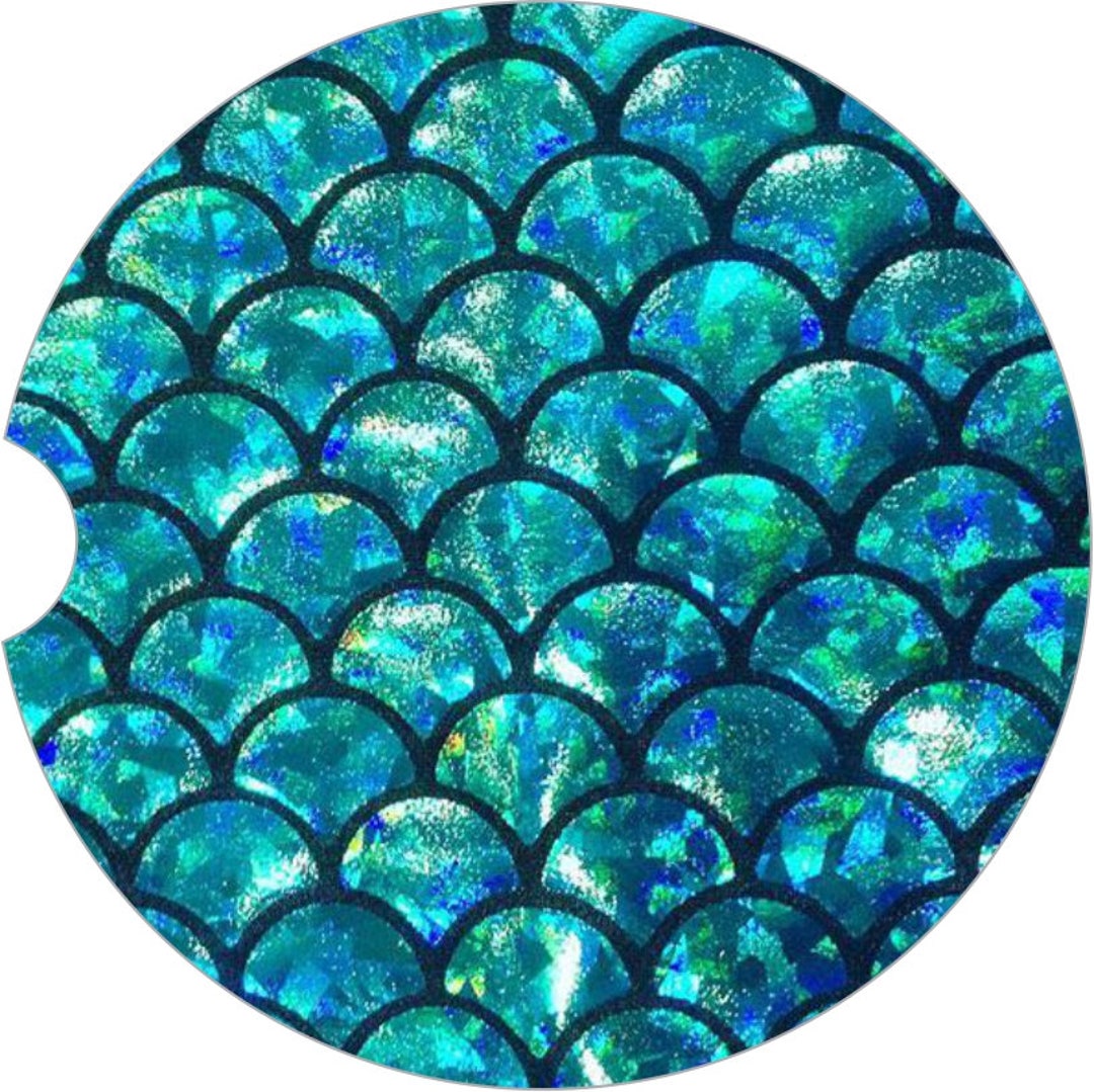 Mermaid Car Coaster Beach Cup Holder Coasters Gift Under 10 Car Coaster ...