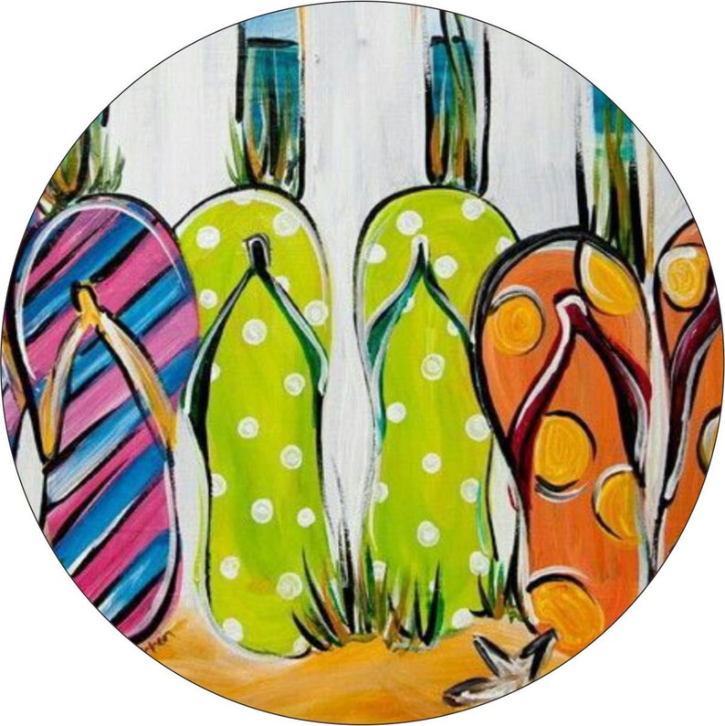 Flip Flop Summer Car Coasters New Car Gift | Etsy
