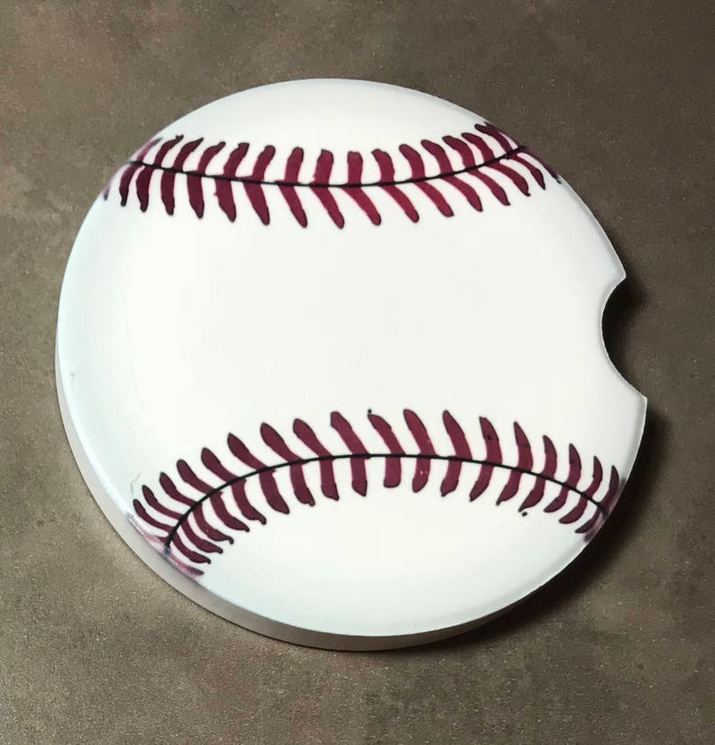 Baseball Car Coaster Cup Holder Coaster Gift Under 10 Car Coasters - Etsy