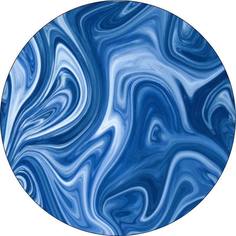 Blue Coaster Set - Etsy