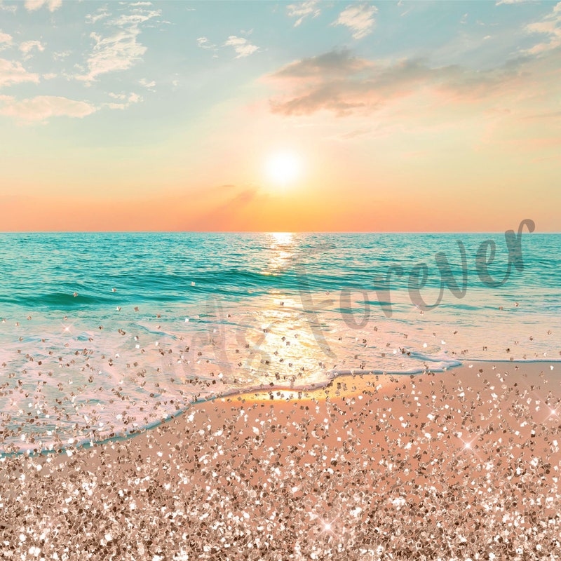 Beach Glitter Tumbler - Etsy