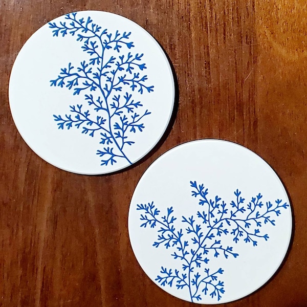 Blue Coasters - Etsy