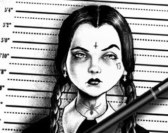 Wednesday Addams Print | Etsy UK