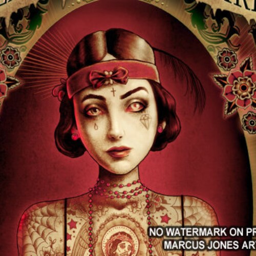 Tattoo Style Steampunk 1920s Art Deco Americana Fashion - Etsy