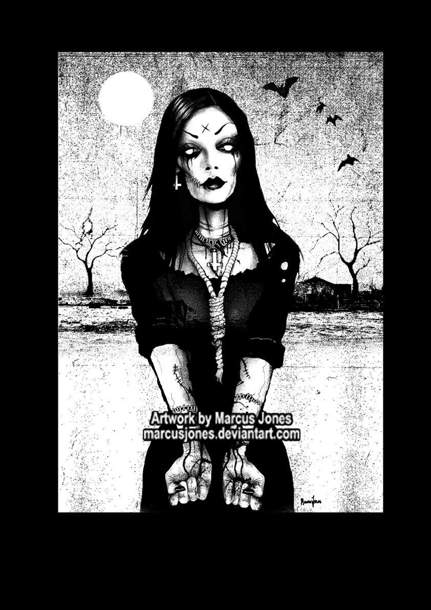 Gothic Decor, Gothic Art, Dark Art, Black and White Art, Goth, Gothic ...