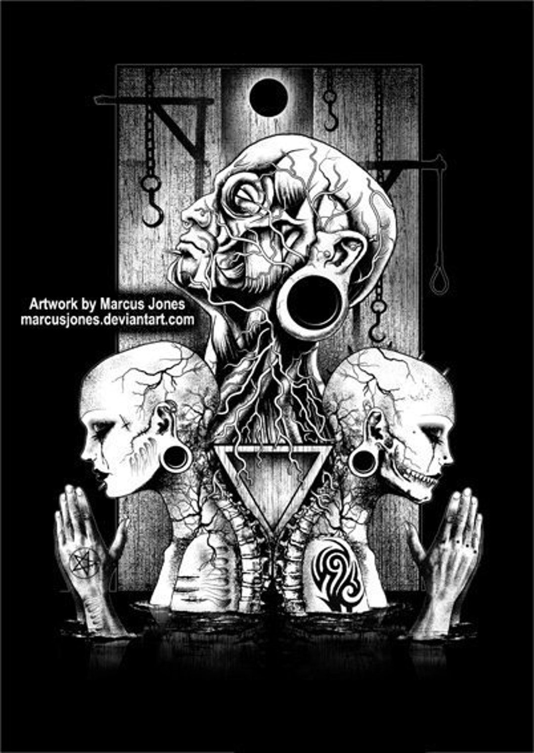 Gothic Art Punk Art Horror Art Occult Art Print by Marcus - Etsy