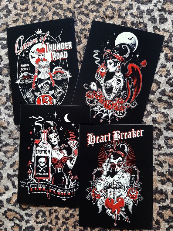 Psychobilly Pin Up Art