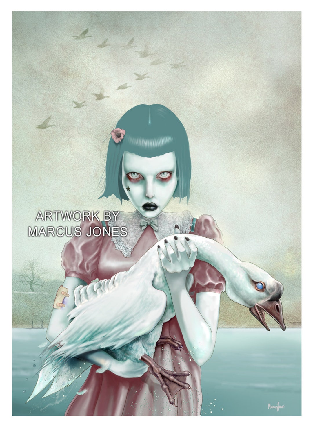 Gothic, Tattoo, Gothic Art, Gothic Decor, Water, Birds, Goose, Gothic ...