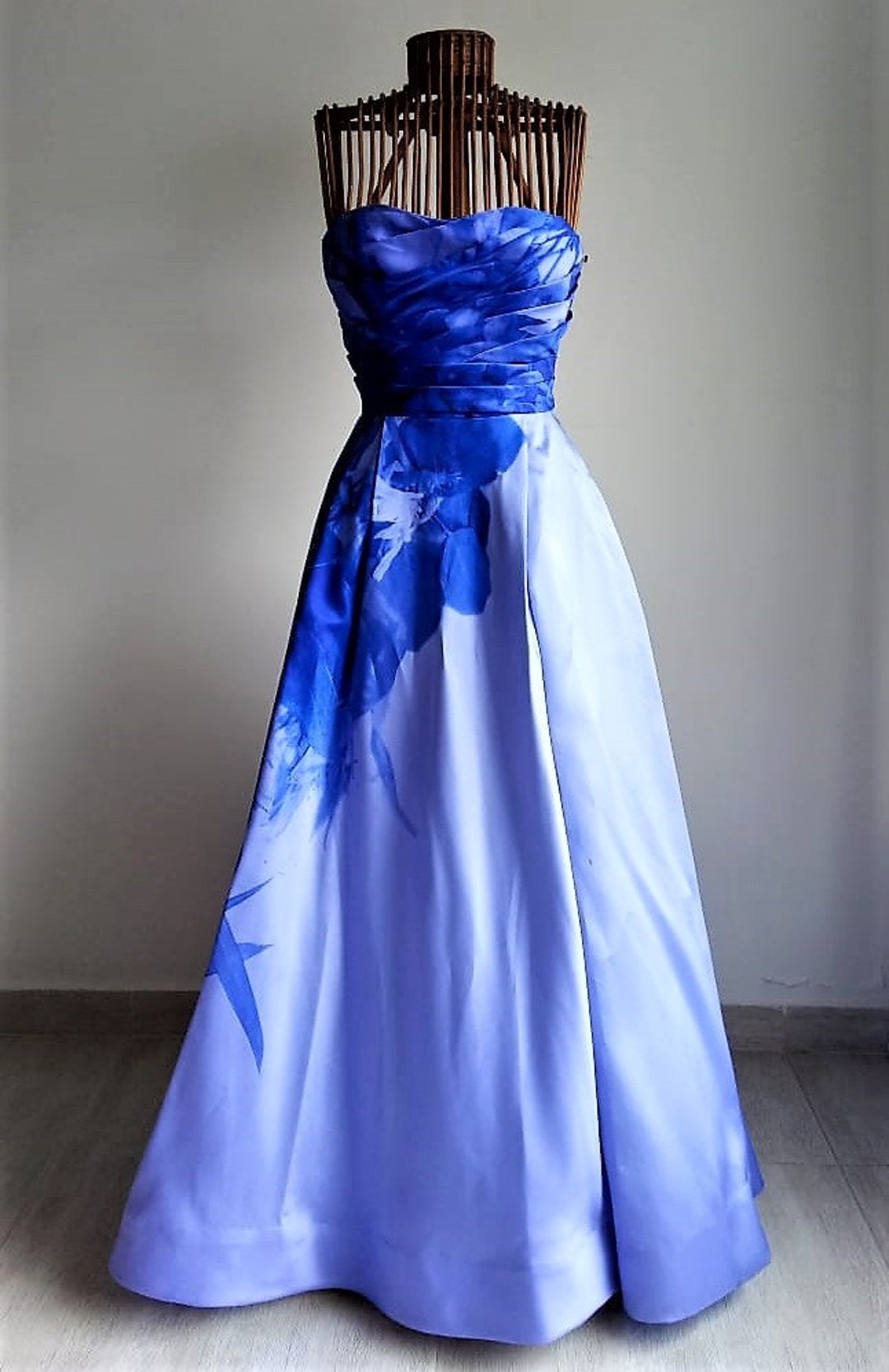 FLOOR SAMPLE Draped Ball Gown Corset Dress - Etsy