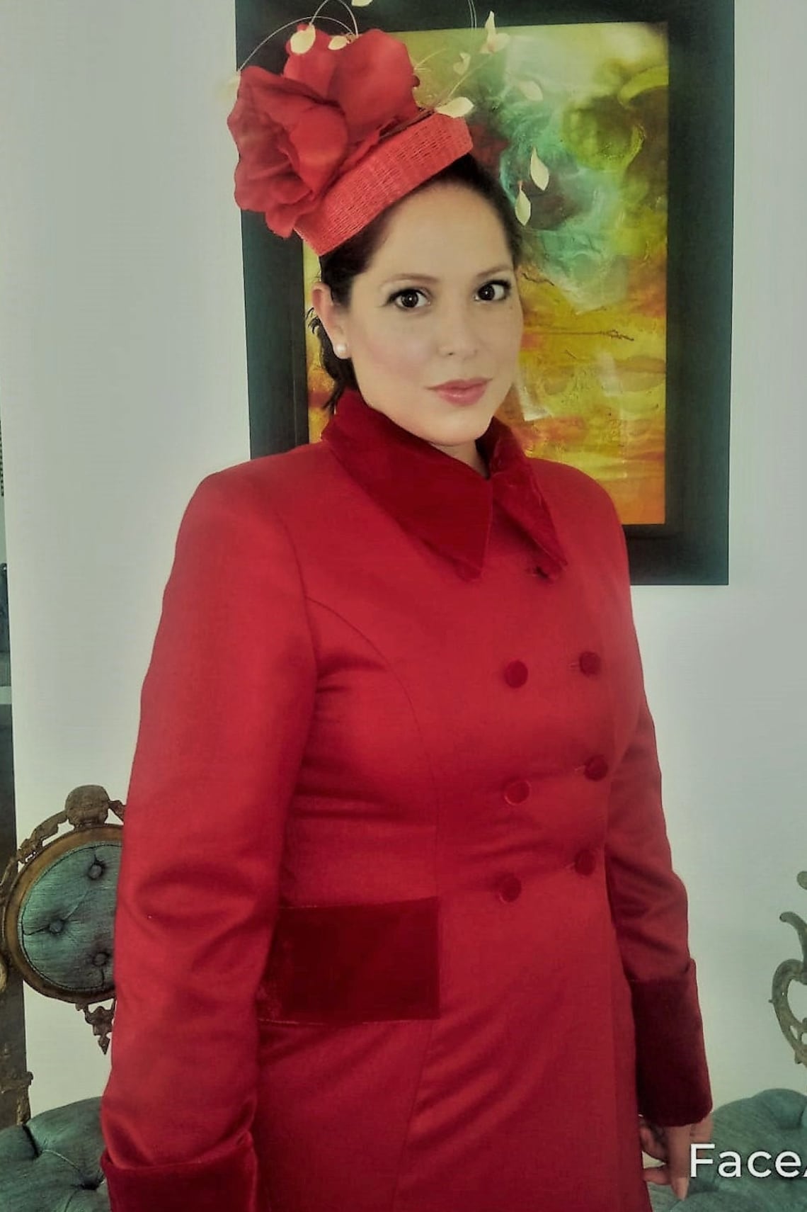 CUSTOM MADE Kate Middleton Duchess of Cambridge Wool and Velvet Double ...
