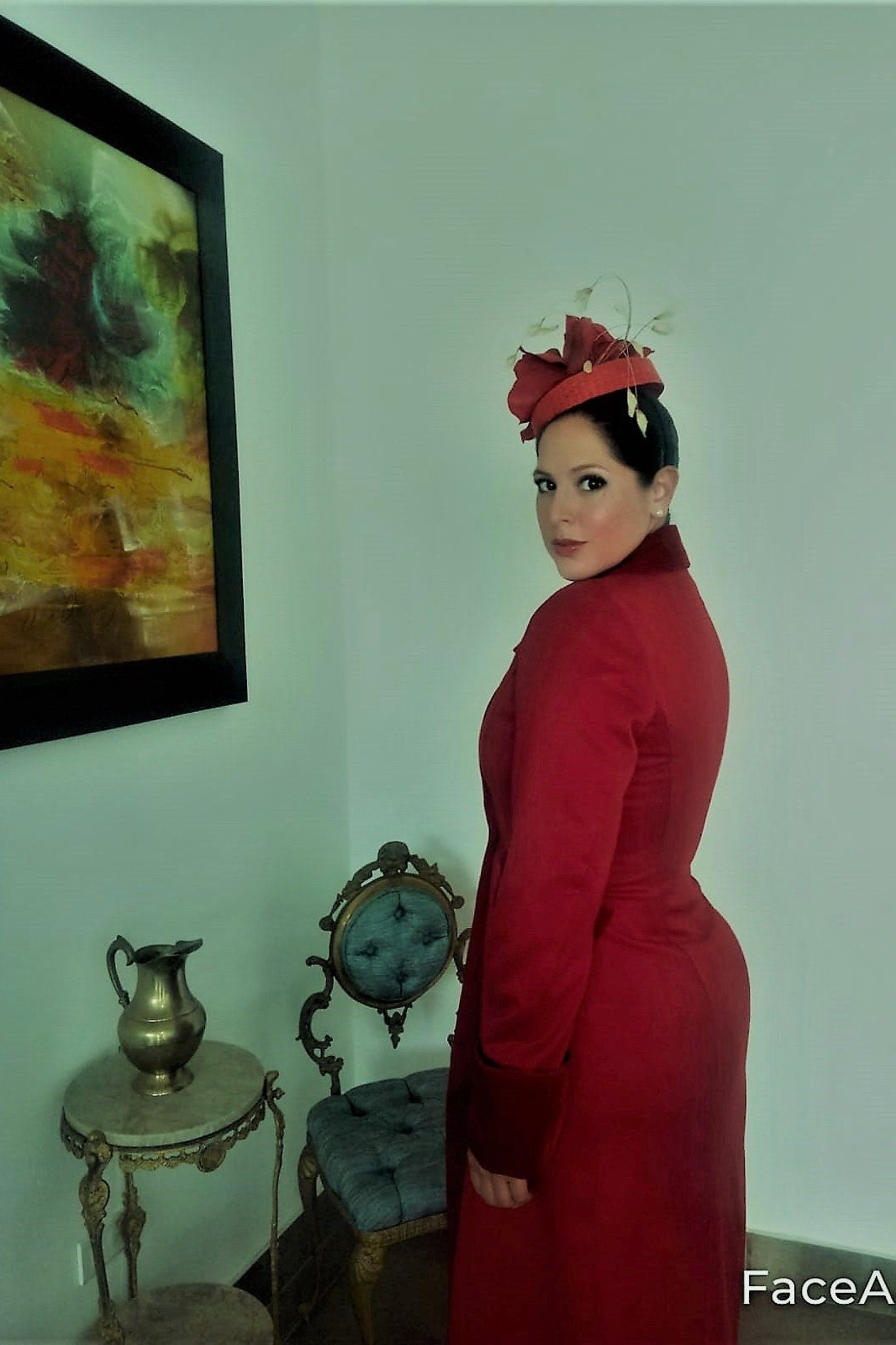 CUSTOM MADE Kate Middleton Duchess of Cambridge Wool and Velvet Double ...