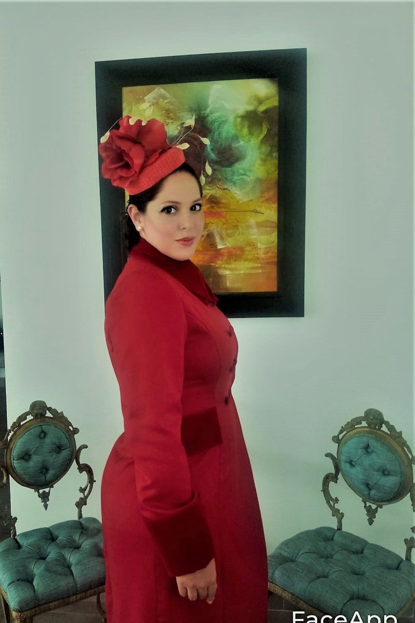 CUSTOM MADE Kate Middleton Duchess of Cambridge Wool and Velvet Double ...