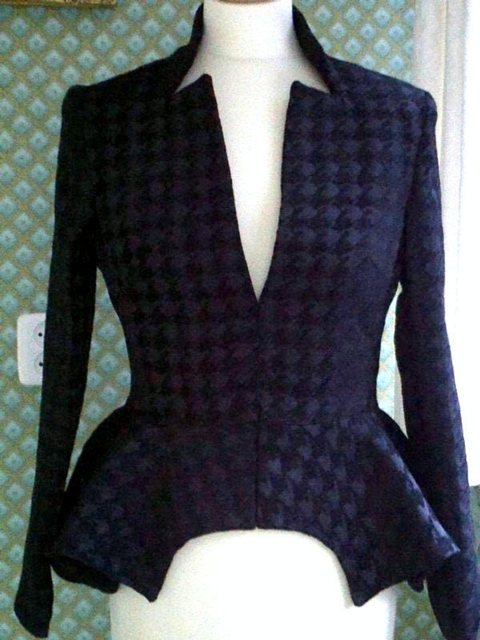 CUSTOM MADE Worn by Kate Middleton Alexander Mcqueen Inspired Notch ...