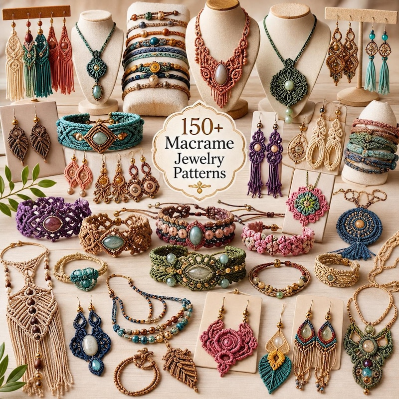 Macrame Jewellery Pattern - Etsy