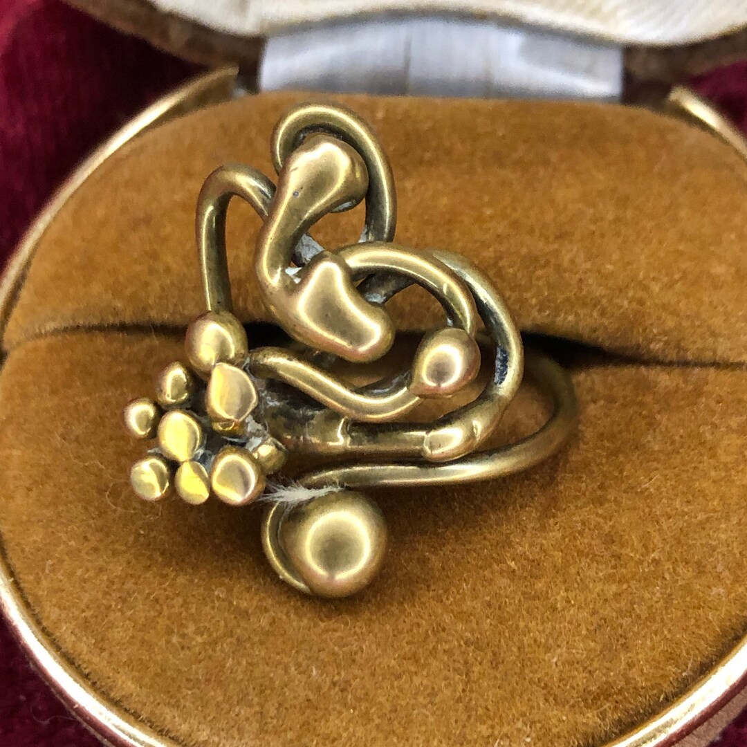 Vintage 1970s Handcrafted Copper Ring Size 8 - Etsy