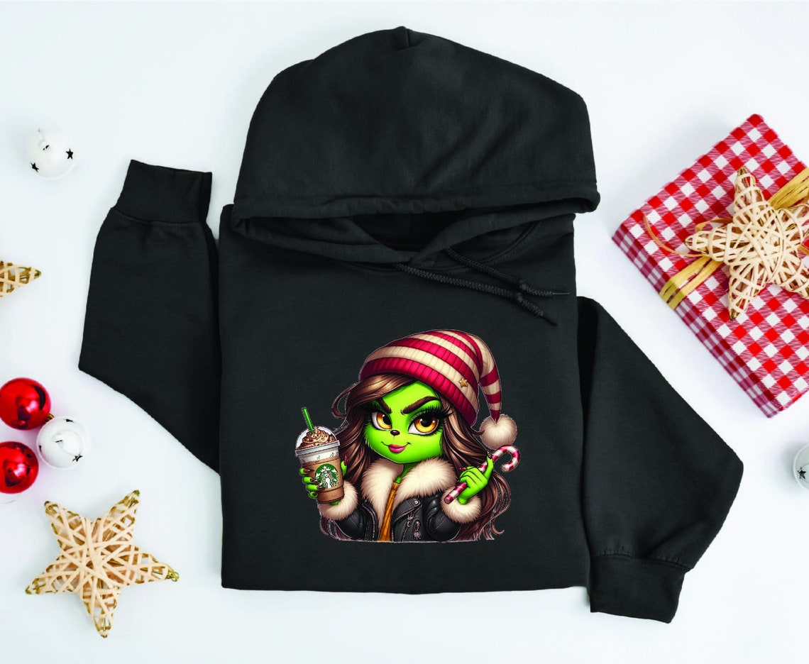 Festive Grinch Christmas Mischief in Style! PNG Hi-resolution Digital ...