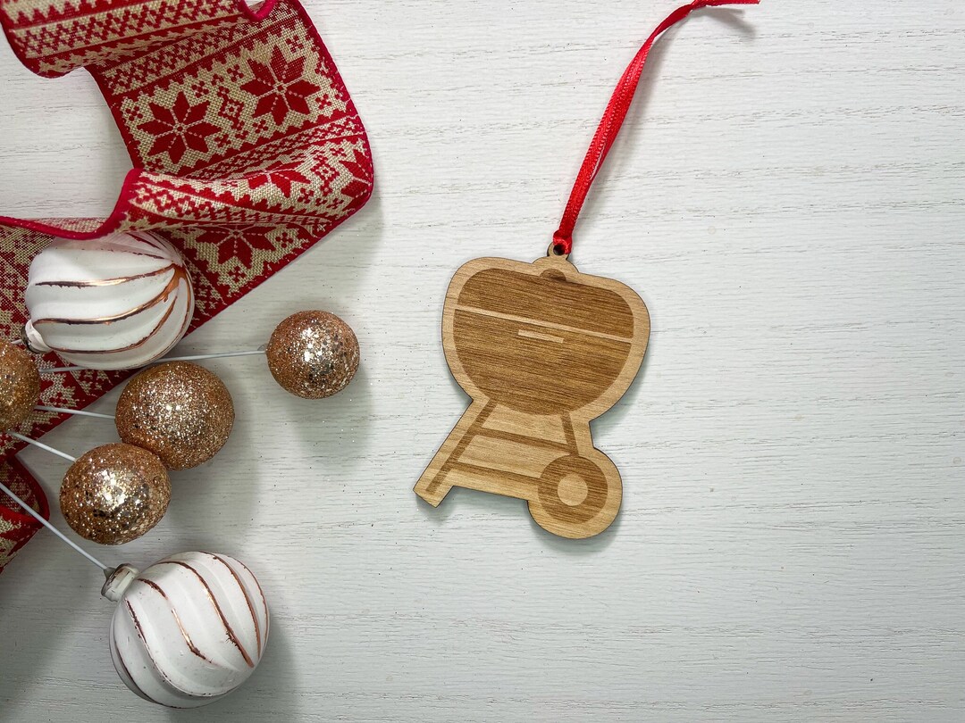 BBQ Grill Ornament | Barbecue Smoker Christmas Ornament | Gift Tag ...