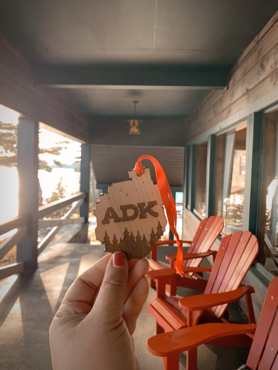 ADK Adirondacks New York Ornament Gift Tag ADK Tag - Etsy