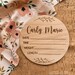 New Baby Name Sign Newborn Photo Birth Stats Announcement Sign Newborn ...
